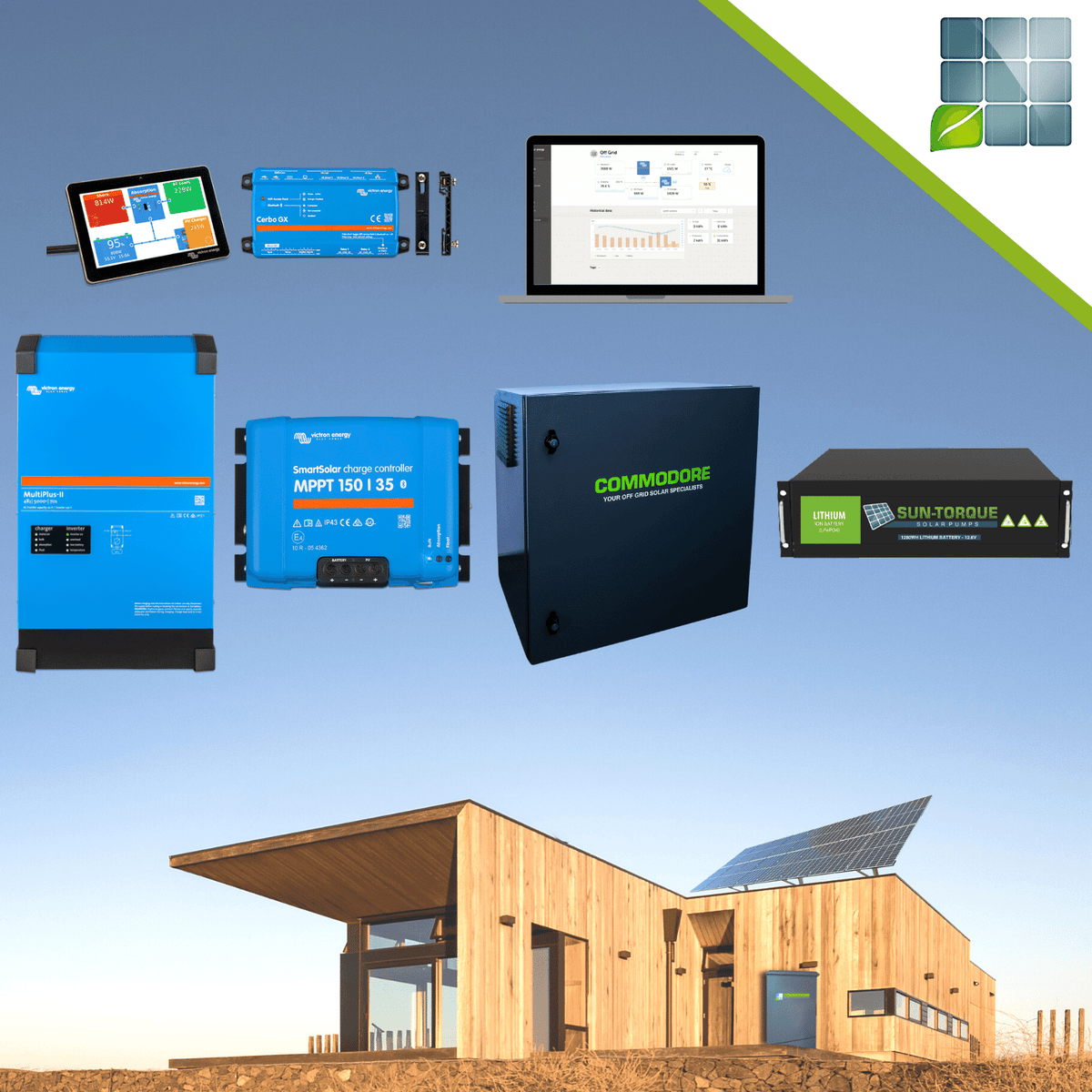 3kVA Victron Off Grid Solar System | 5kWh Lithium | Choose your panels ...